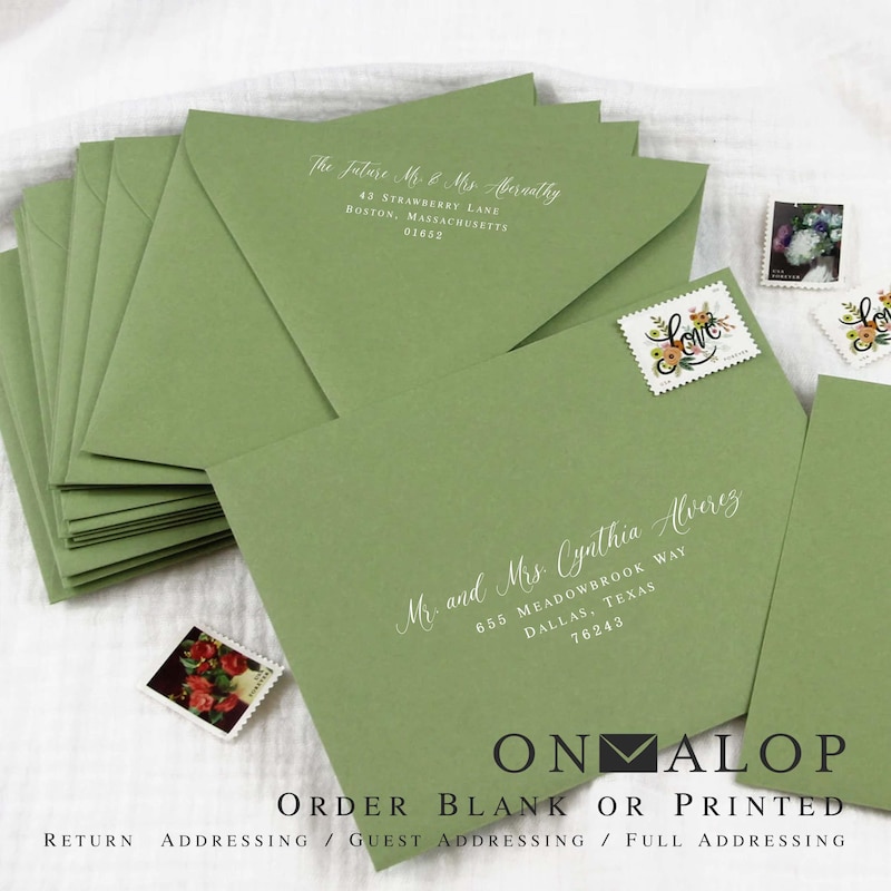 Oliver Green Envelopes - Etsy