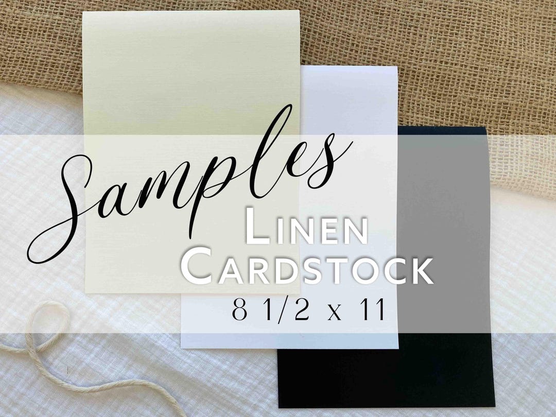 Linen Textured Cardstock Sample, 100lb Paper – (1) 8.5 X 11 Sheet - Etsy