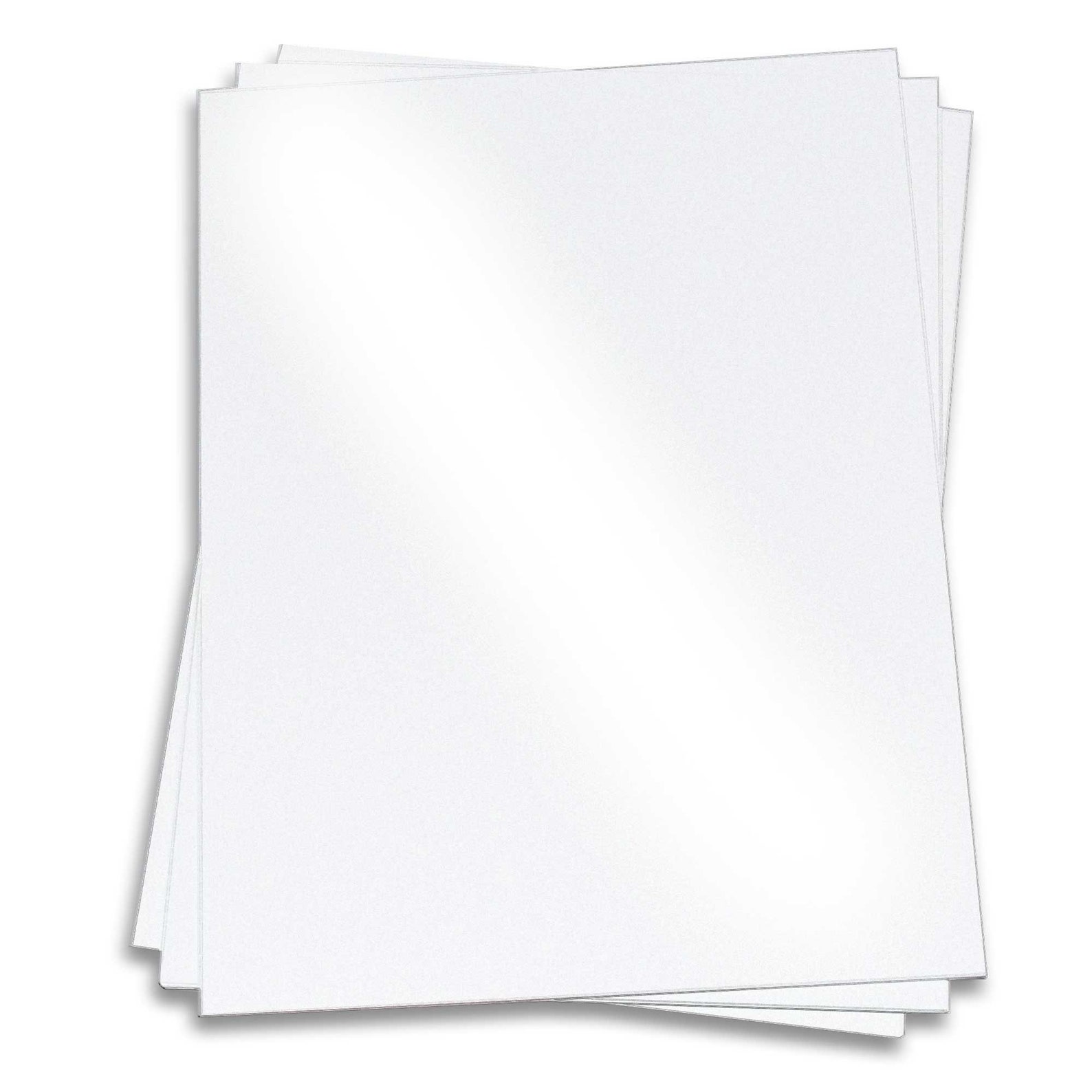 White Glossy Cast Coated Card Stock | Laser Printable Only | Coated 1 ...