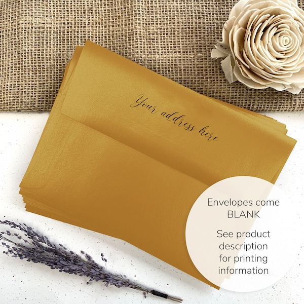 Metallic Gold Ink Invitations - Etsy