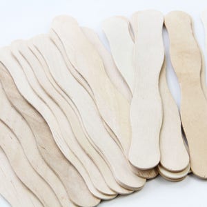 50 Decorative Wooden Sticks | 8-inch Wavy Wooden Sticks for Wedding ...
