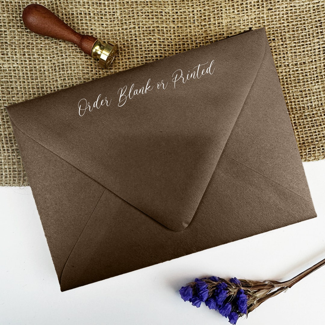 Bronze Shimmer Metallic Envelopes for Wedding Invitations - Etsy