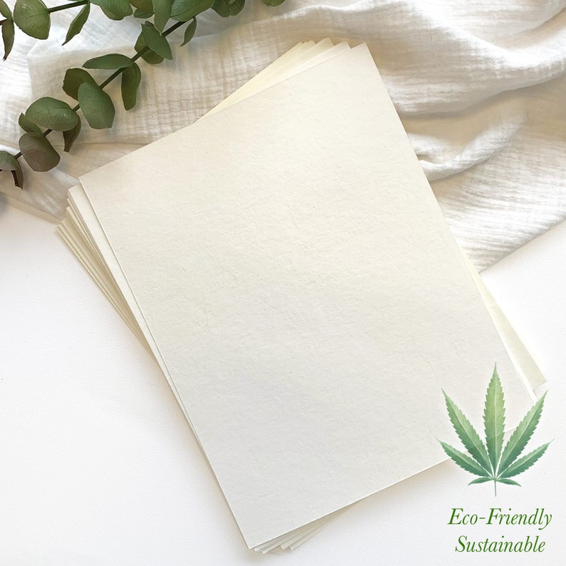 Hemp Text Paper Light Foldable Printable for Labels - Etsy