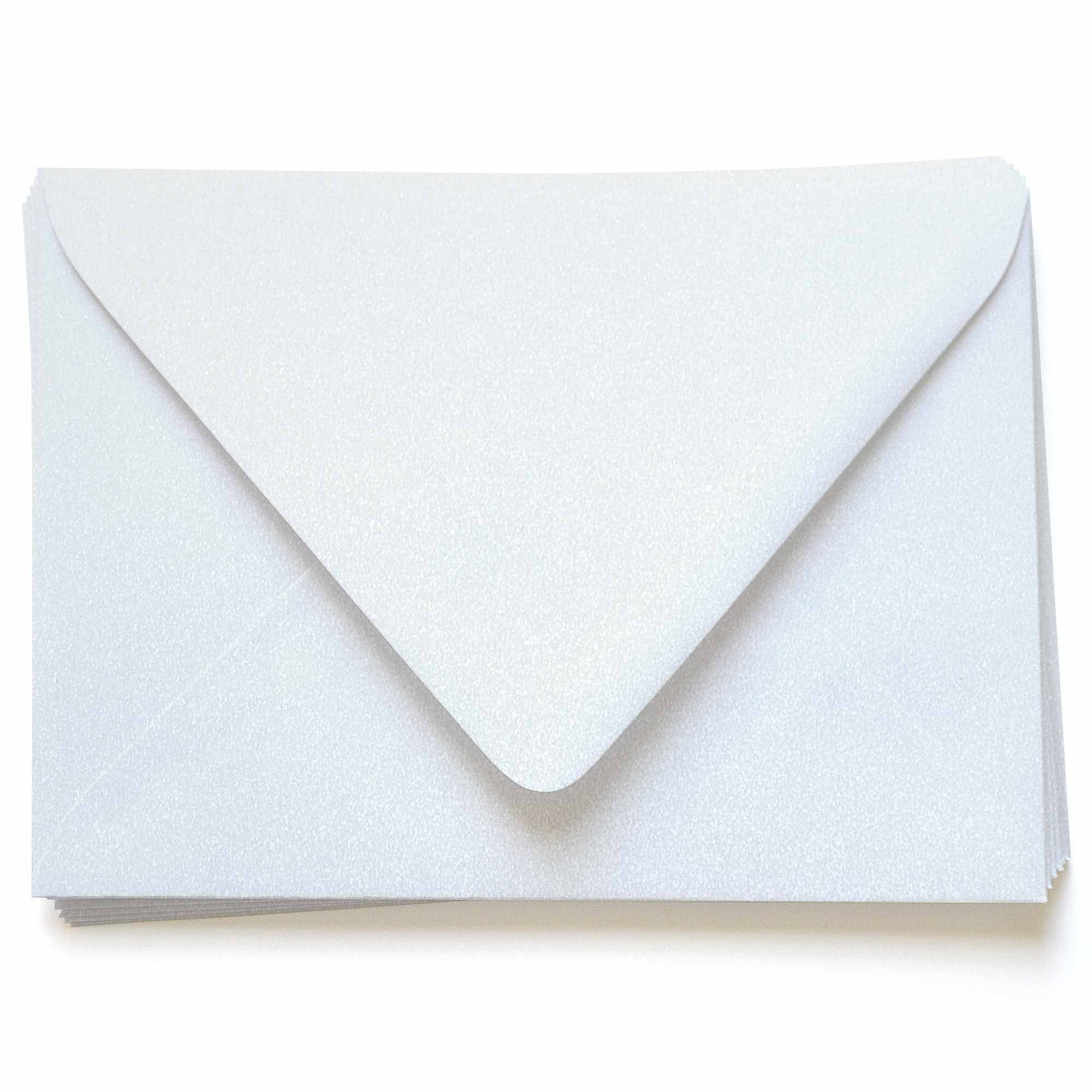 Metallic Crystal White Shimmer Envelopes for RSVP Greeting - Etsy 日本