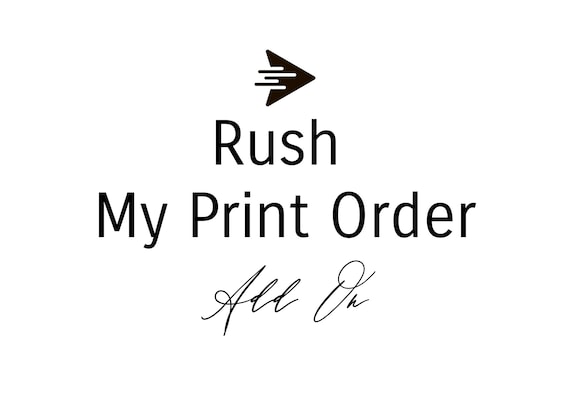 Rush Professional Printing : Add on to Any Printing Service - Etsy
