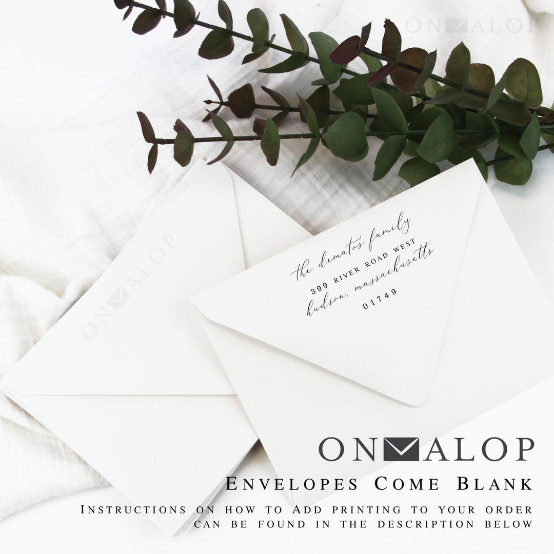 Radiant White Wedding Envelopes, Blank | Euro Flap, 70lb (set of 25) - Etsy