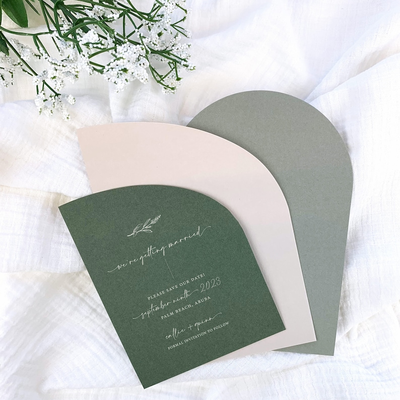 Wedding White Arch or Half Arch Paper for Invites Table - Etsy