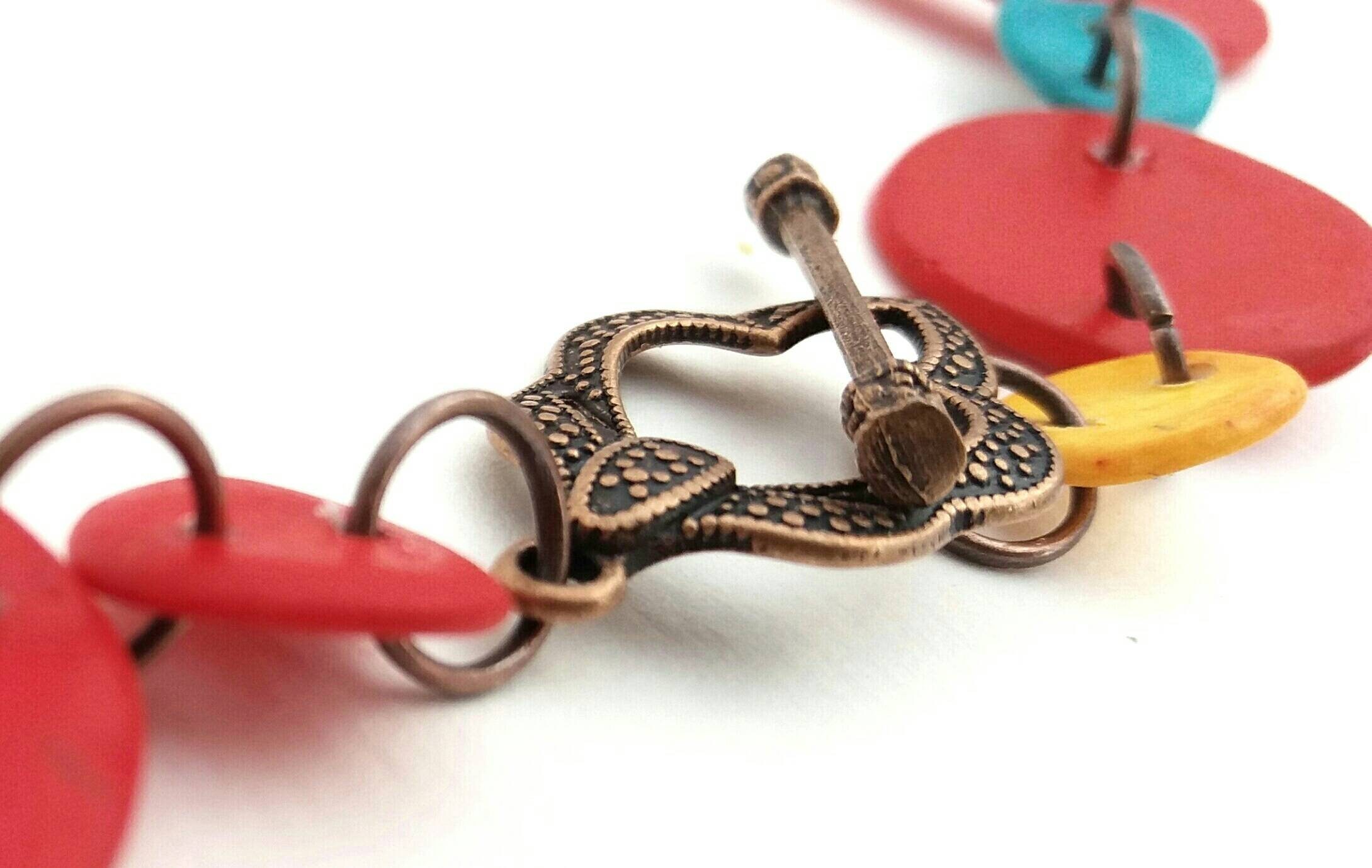 Colorful Polymer Necklace, Handmade Necklace,polymer Clay Necklace,boho ...