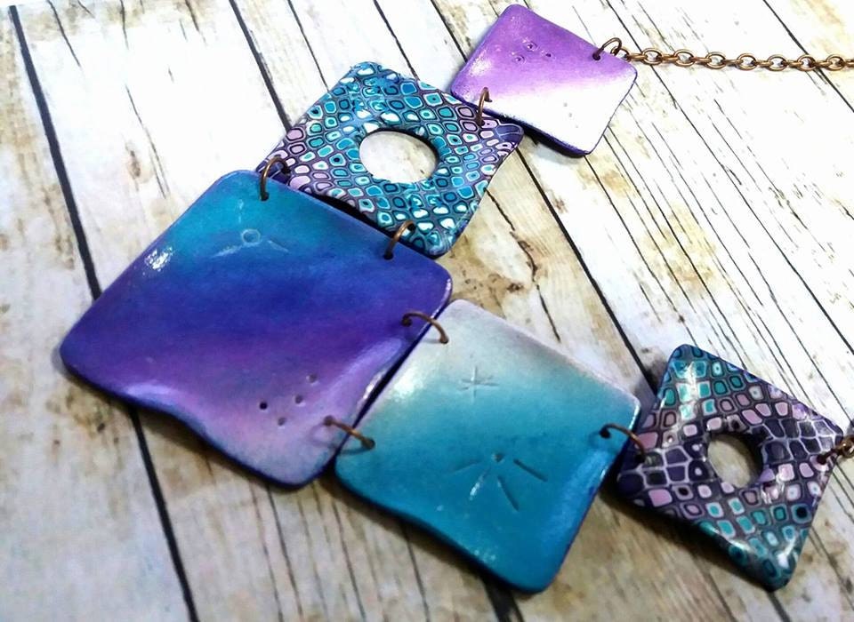 Polymer Clay Necklace,colorful Necklace,handmade Necklace - Etsy