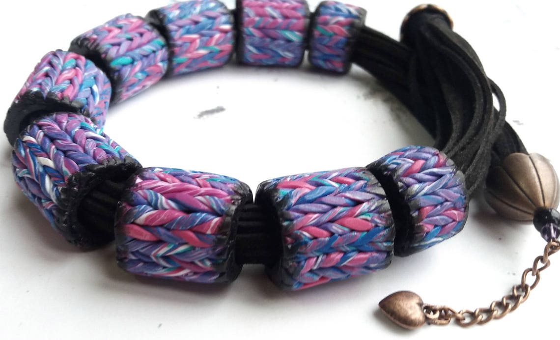 Polymer Clay Jewelry,polymer Clay Necklace, Handmade Necklace, Colorful ...