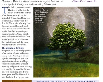 Celtic Oak Moon Book of Shadows Pages, Grimoire Pages, Magick Study ...