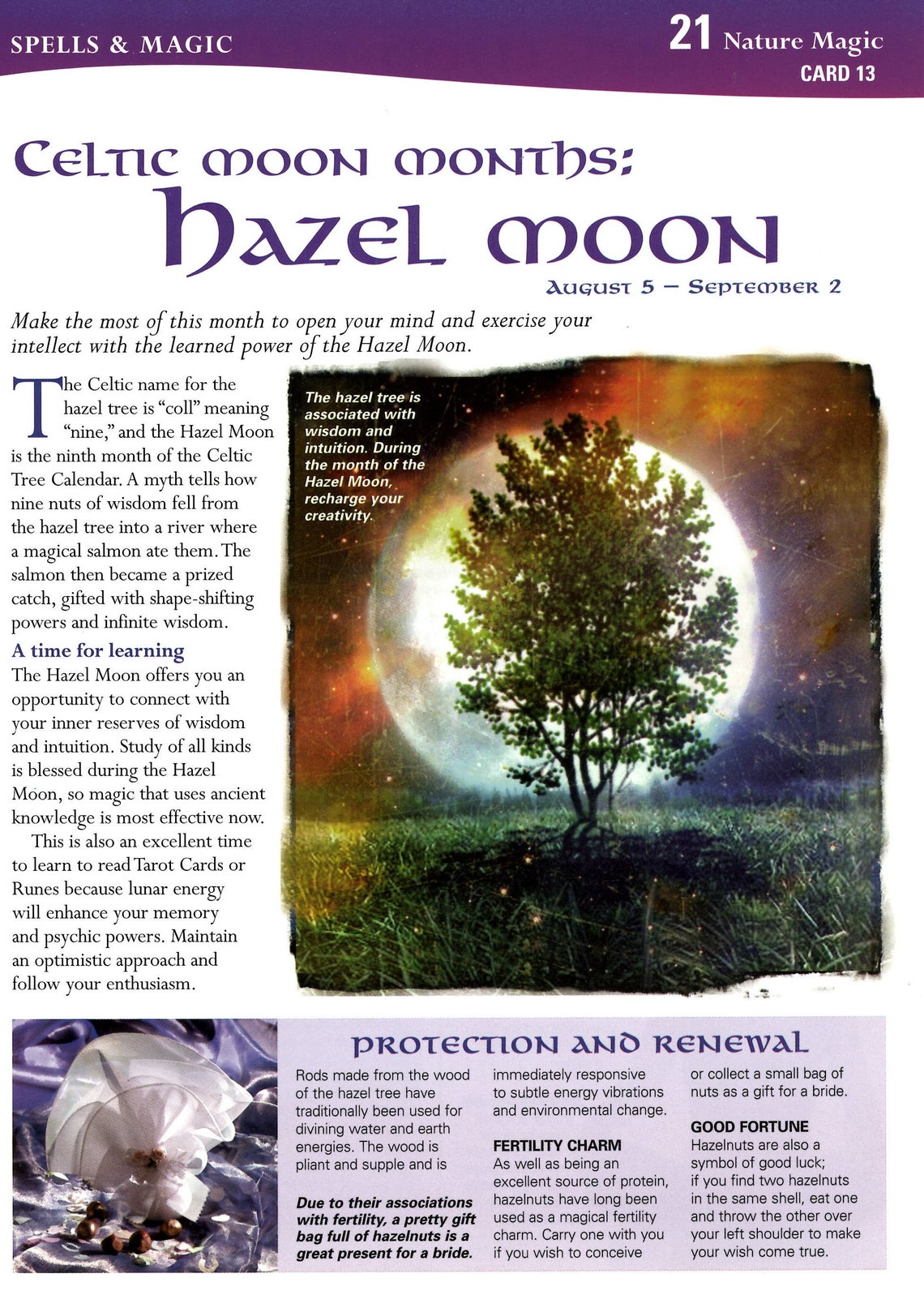 Celtic Hazel Moon Book of Shadows Pages, Grimoire Pages, Magick Study, Moon Magick, PDF Download ...