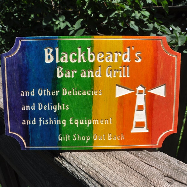 Wood Blackbeard Flag - Etsy