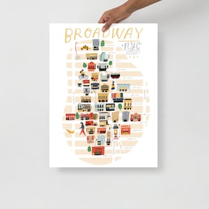 Broadway Theater Map - Etsy