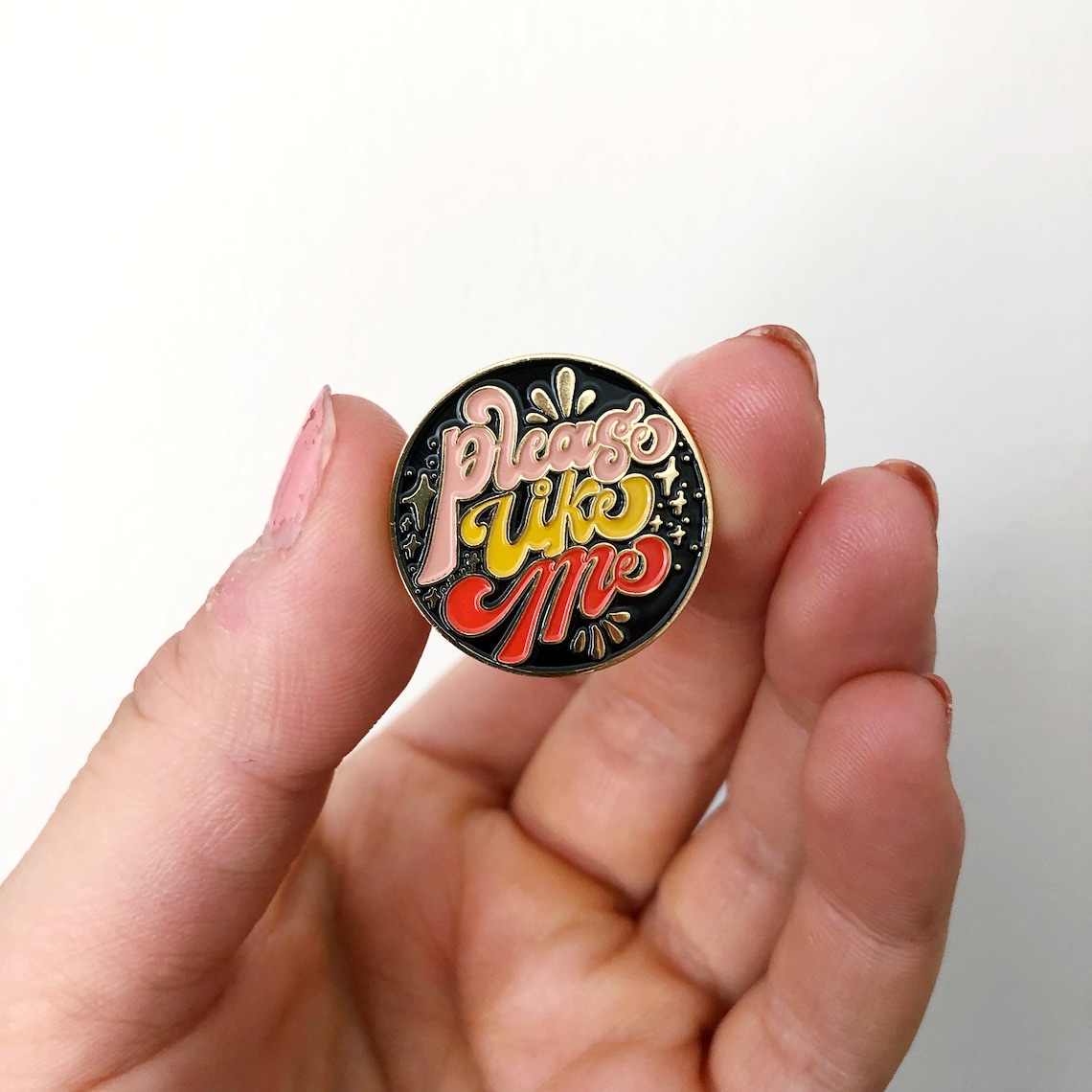 Please Like Me // Soft Enamel Pin - Etsy