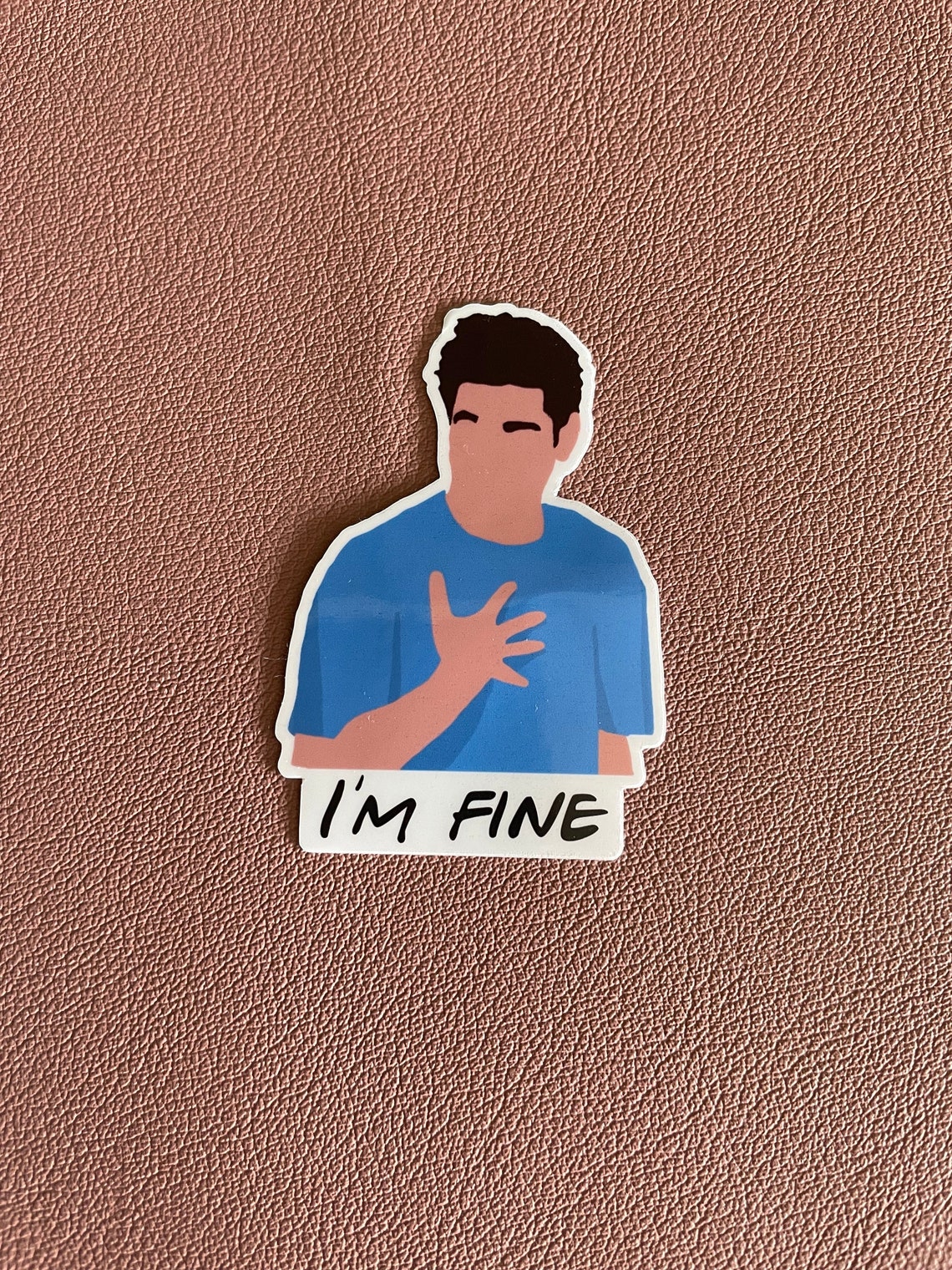 Ross I'm Fine Sticker Friends TV Show Ross Geller Ross - Etsy