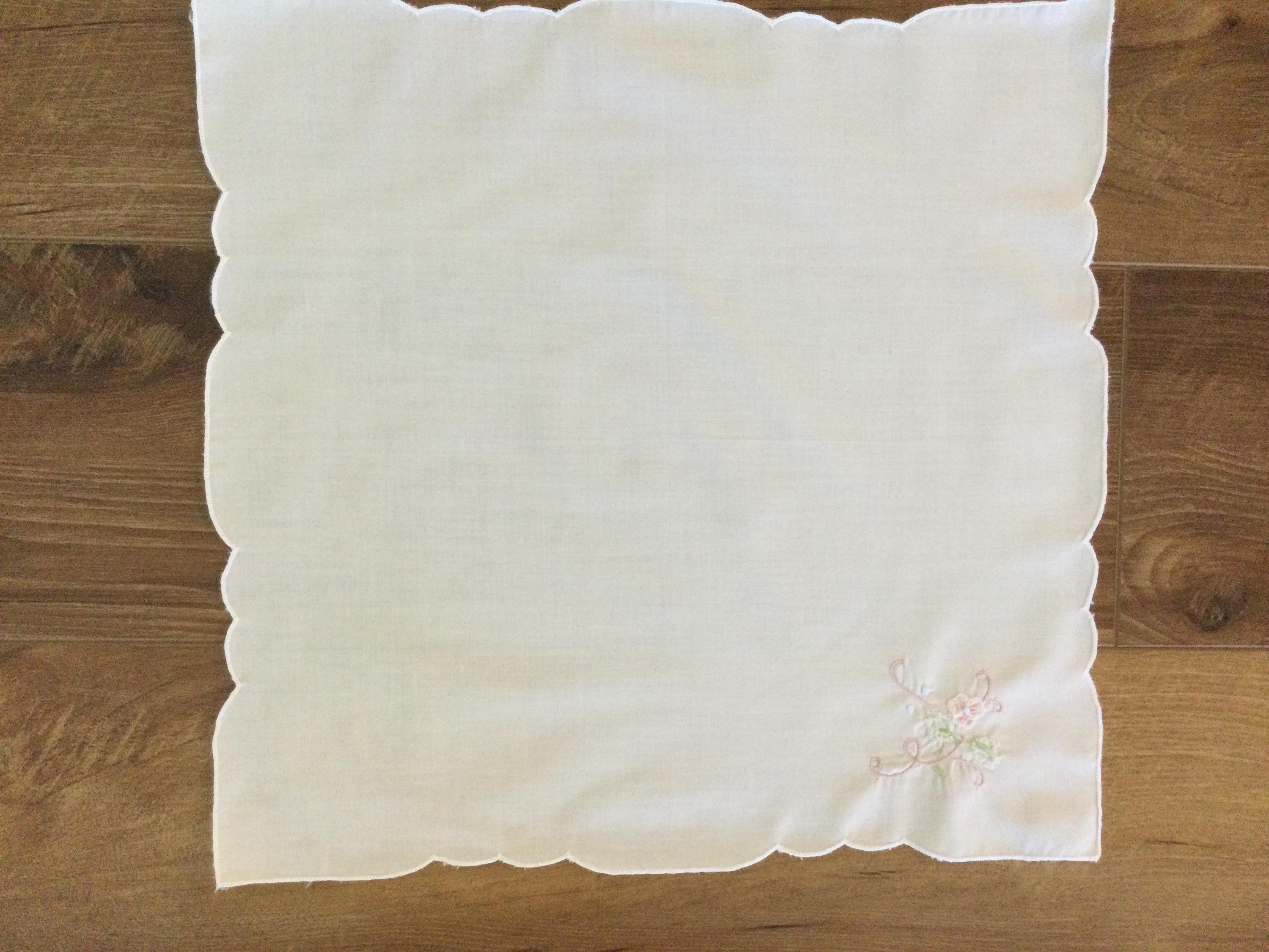 8 Embroidered off White Dinner Napkins - Etsy