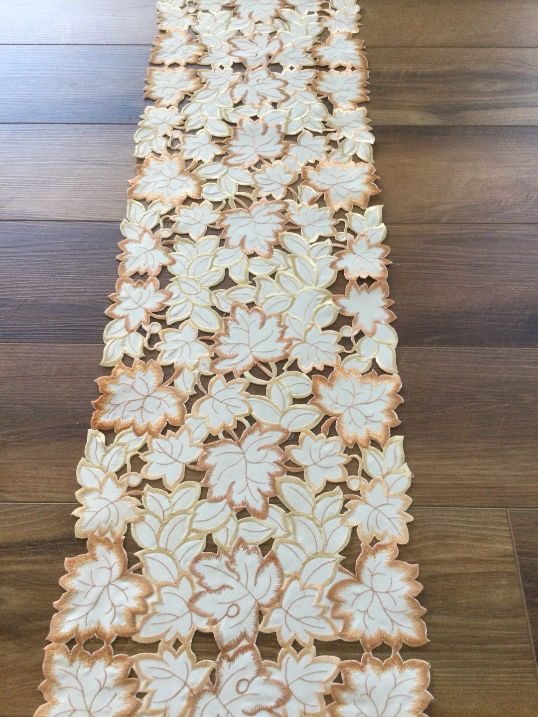 Bella Lux Autumn Leaf Table Runner Free Shipping - Etsy