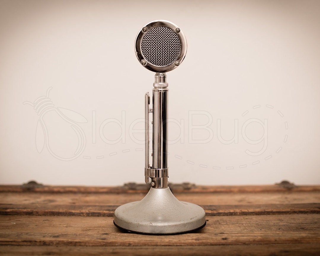 PHOTO PRINT - Vintage 60s Astatic Ham Radio Desk Microphone, 8x10 or ...