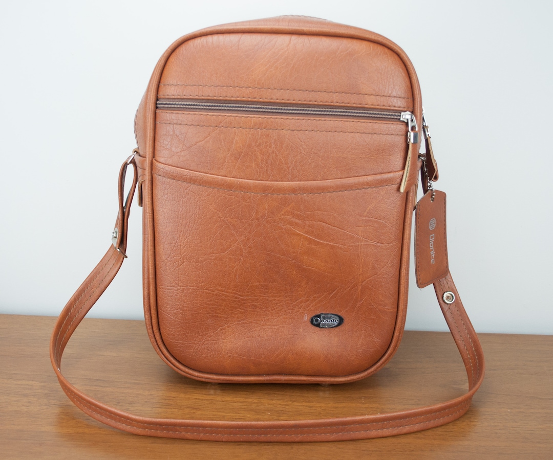 Dionite 70s Brown Suitcase Brown Carry on Bag Brown Vinyl Tote 1970 ...