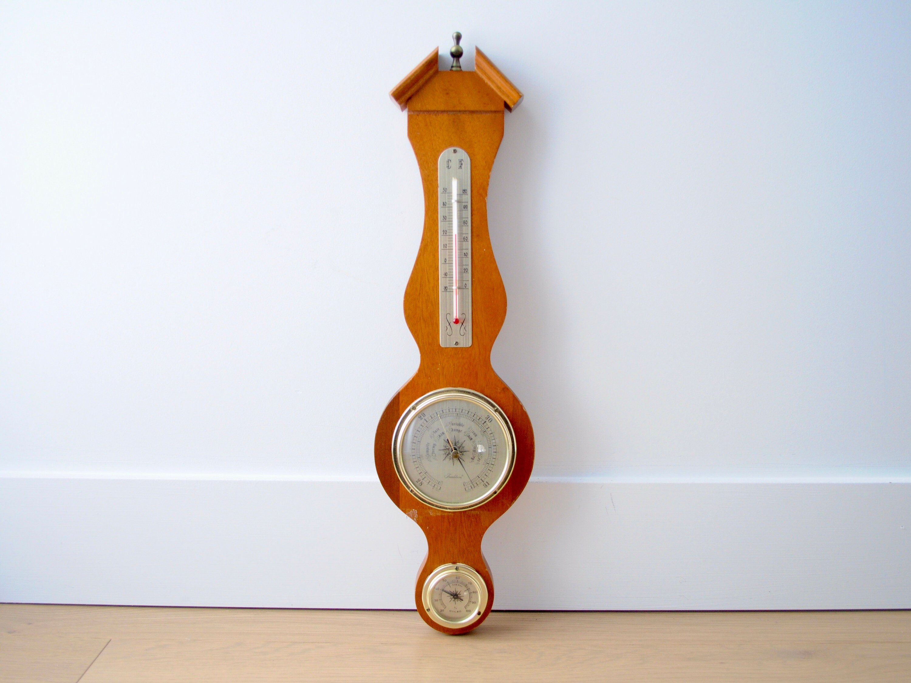 Beautifully Crafted Mid-century Wall Hanging Barometer - Etsy