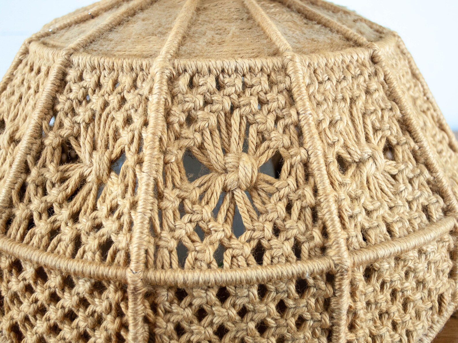 Vintage Macrame Swag Lamp Shabby Chic Cabine Decors | Etsy