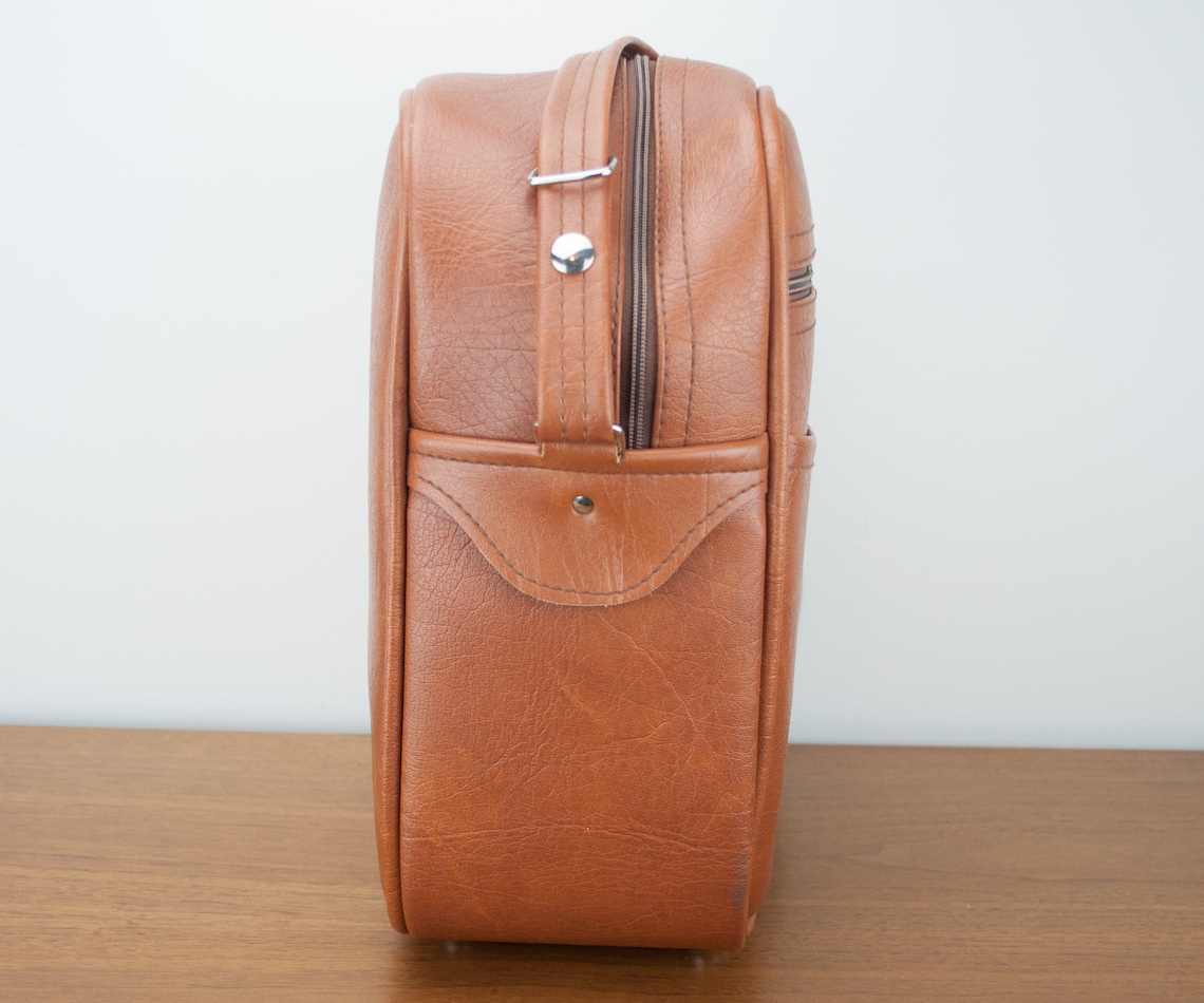 Dionite 70s Brown Suitcase Brown Carry on Bag Brown Vinyl Tote - Etsy ...