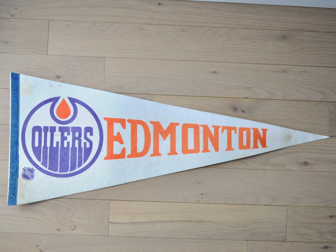 Vintage Felt/flag Souvenir Pennant Edmonton Oilers, Alberta , Canada ...