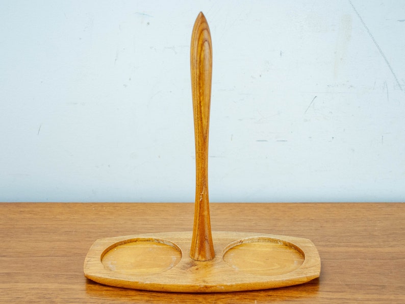 Modern Condiment Dish Wood Tray/ 1970's - Etsy