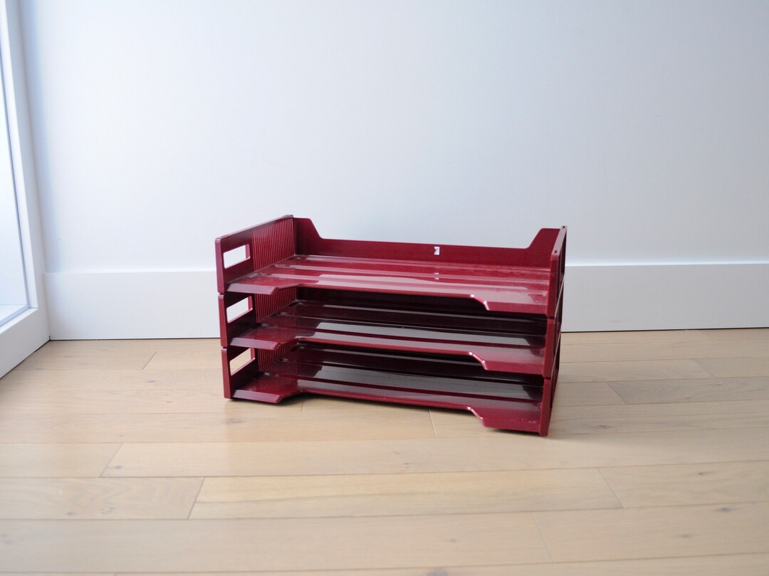 Vintage Eldon Industrie Plastic Desk Trays - Set of 3 Trays and ...