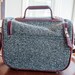 Valise/sac de voyage vintage Dionite gris et rouge trousse de ...