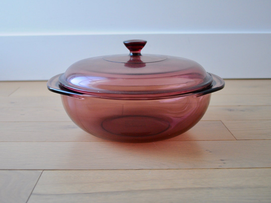 Vintage Pyrex Corningware Cranberry Glass - Etsy