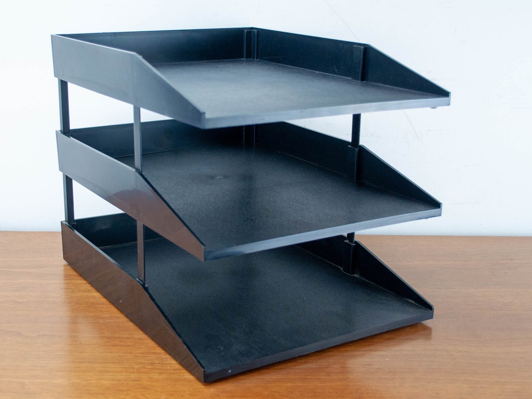 Vintage Starmark Plastic Desk Trays - Set of 3 Trays and Hardware - Etsy