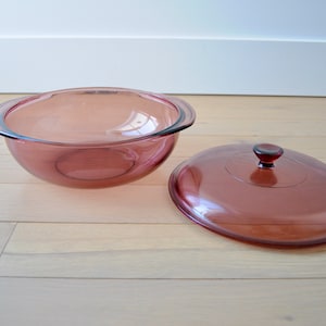 Vintage Pyrex Corningware Cranberry Glass - Etsy