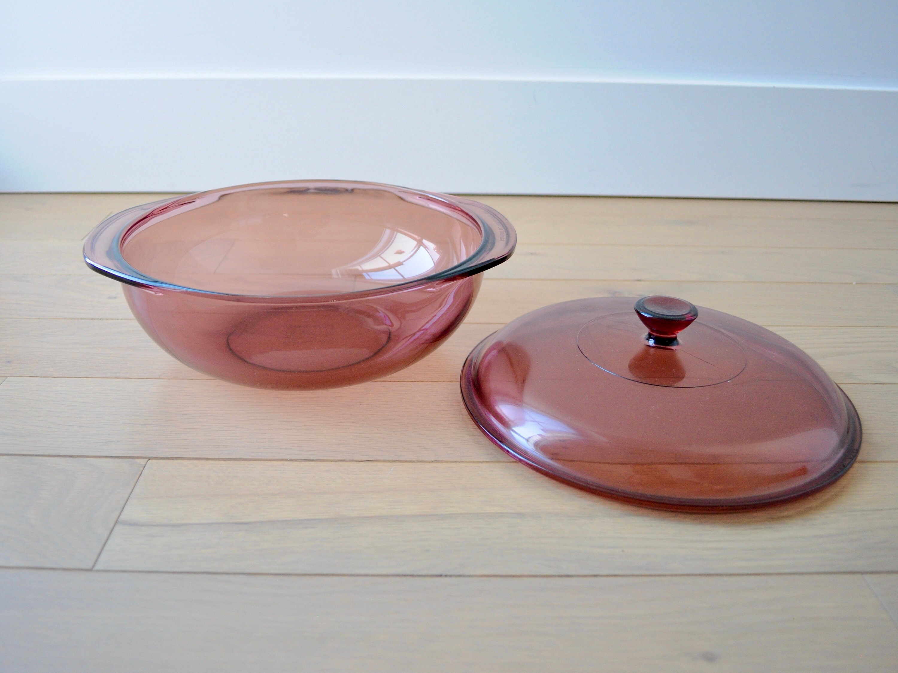 Vintage Pyrex Corningware Cranberry Glass - Etsy