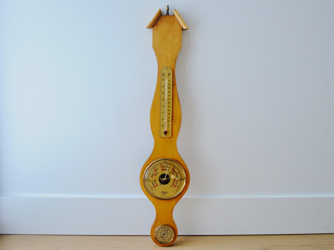 Beautifully Crafted Mid-century Wall Hanging Barometer - Etsy