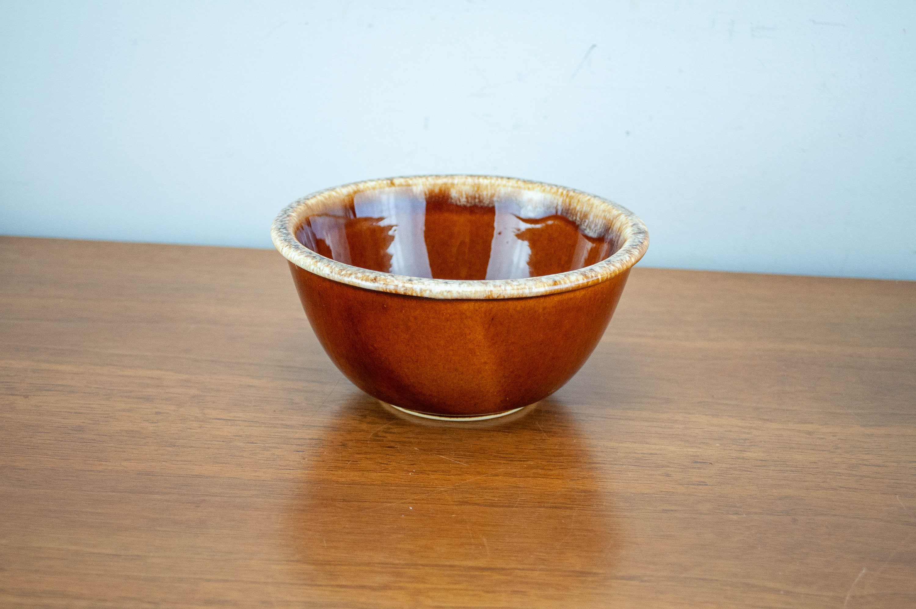 Vintage Brown Hull Pottery Mixing Bowls Upper Style Rustic | Etsy