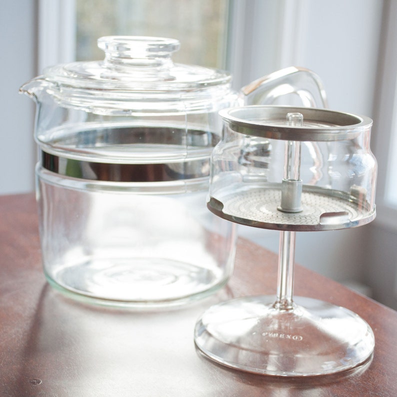 Vintage Pyrex Coffee Pot 6 Cup 7756 B - Vintage Pyrex Maker Percolator ...