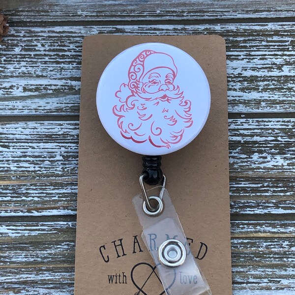 Santa Badge - Etsy