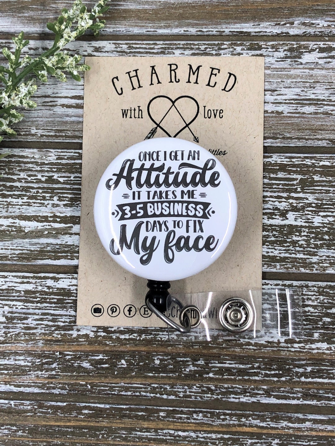 Badge Reel Nurse/fun Badge Reels/sarcastic Badge Reel - Etsy