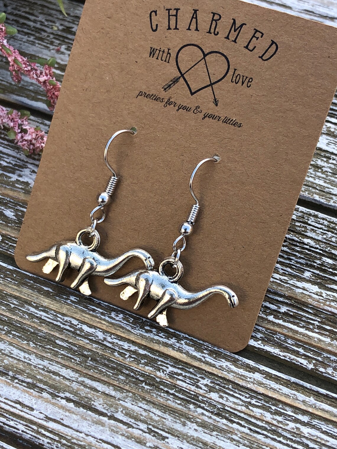 Dinosaur Earrings/cute Dino Earrings/dino Earrings/dinosaur | Etsy