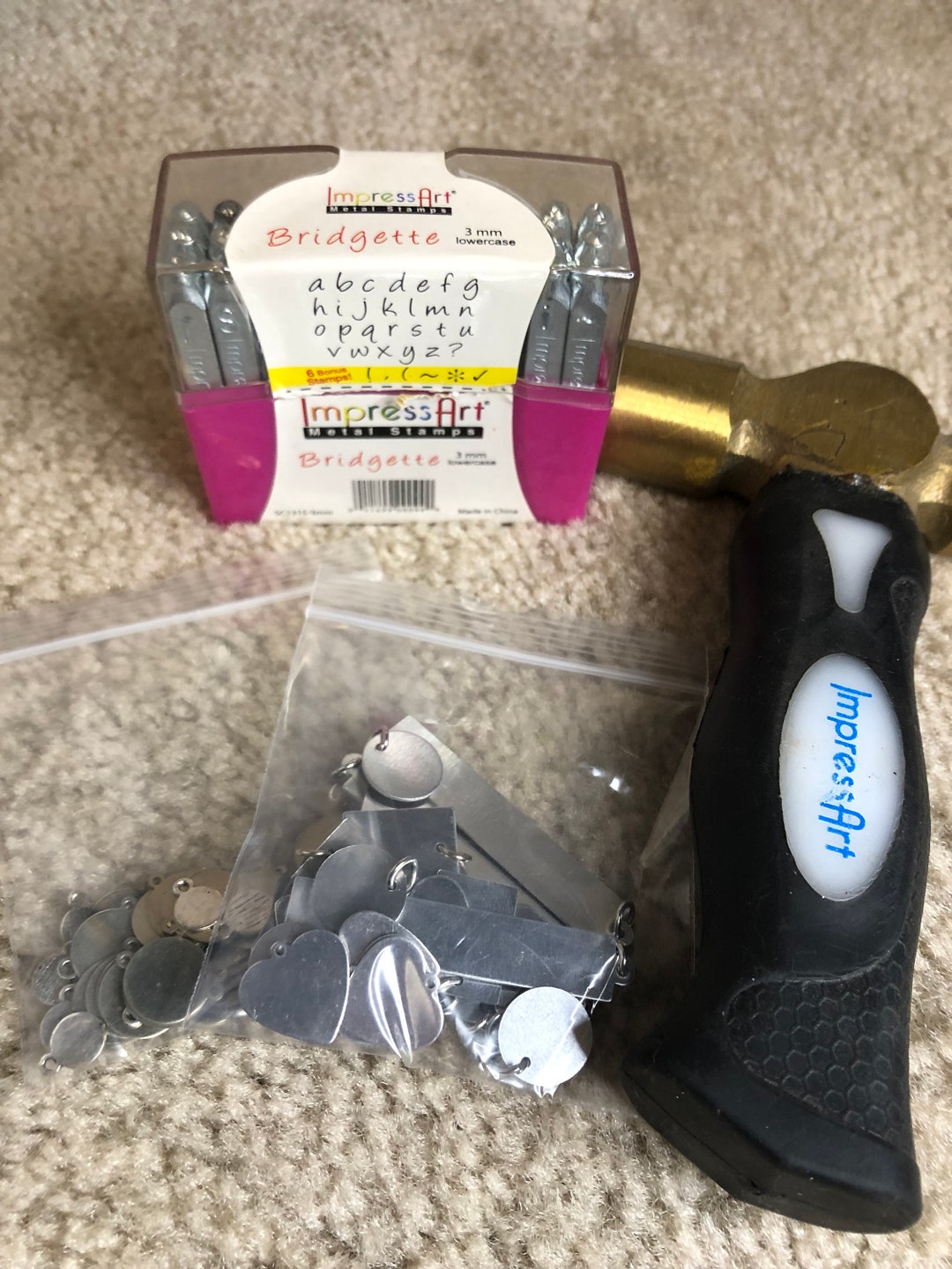 Letter Stamp Kit/stamping/jewelry Making Supplies/jewelry Stamping ...