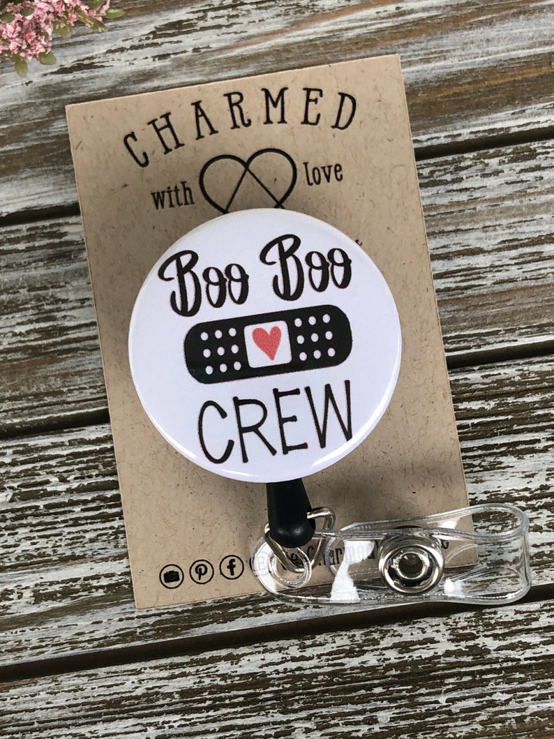 Boo Boo Crew Badge Reel/cute Badge Holder/nurse Badge Holders - Etsy