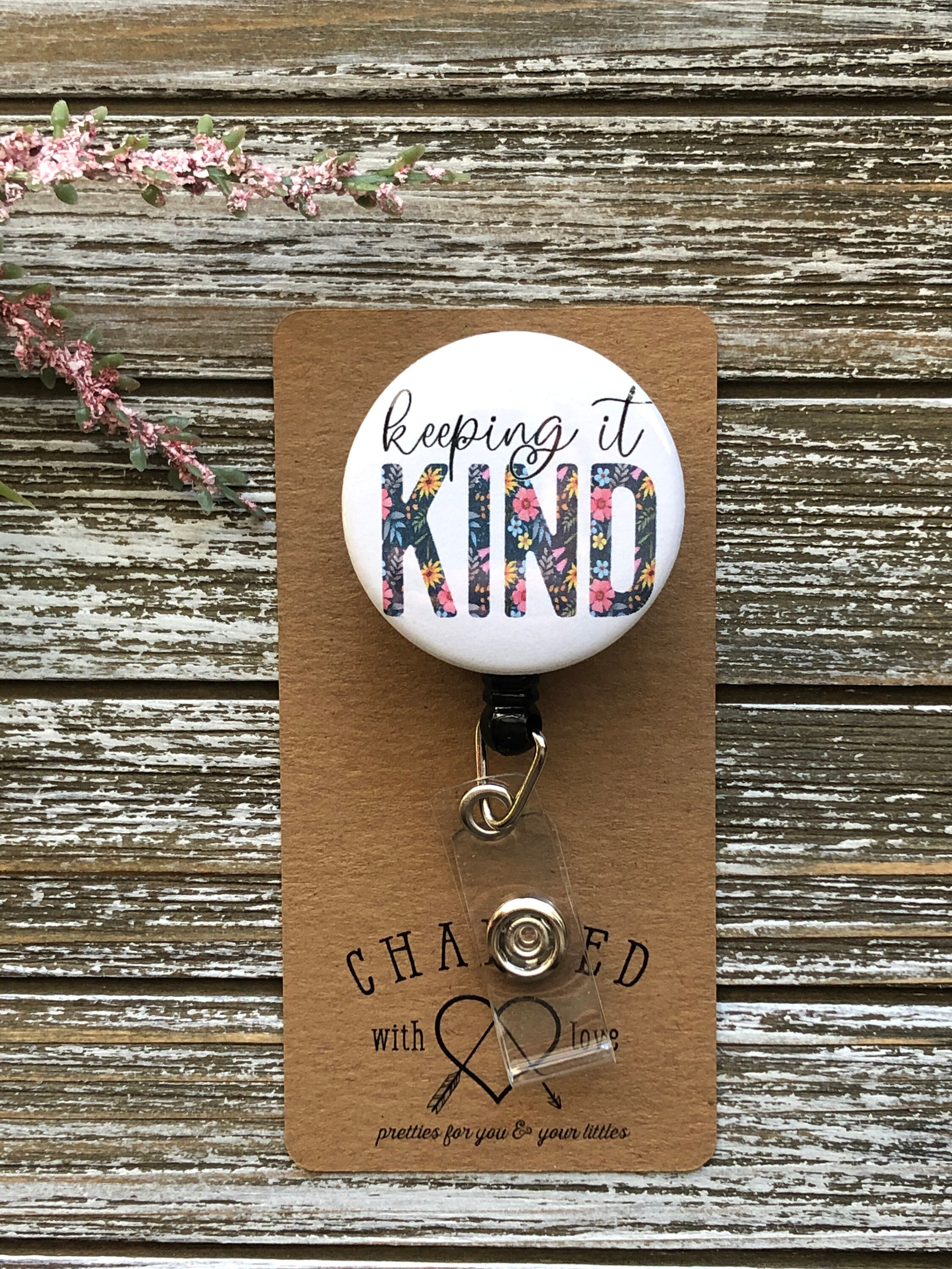 Kindness Badge Reel/be Kind Badge Holder/keeping It Kind/be - Etsy