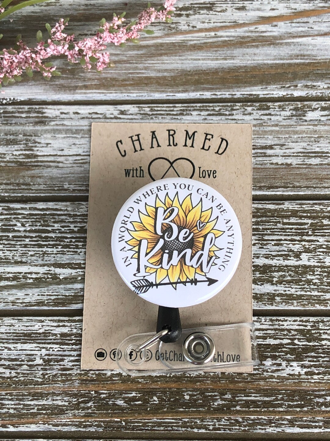 Be Kind Badge Holder/be Kind Badge Reel/in A World Where You Can Be ...