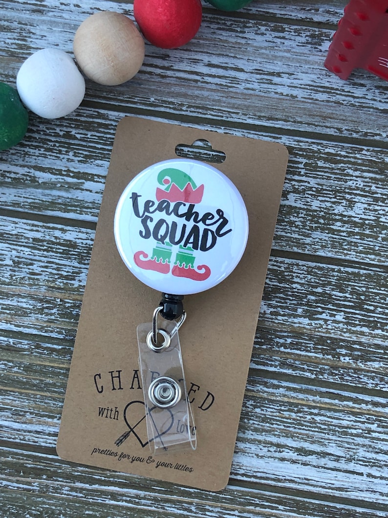 Teacher Squad/teacher Badge Reel/teacher Badge - Etsy