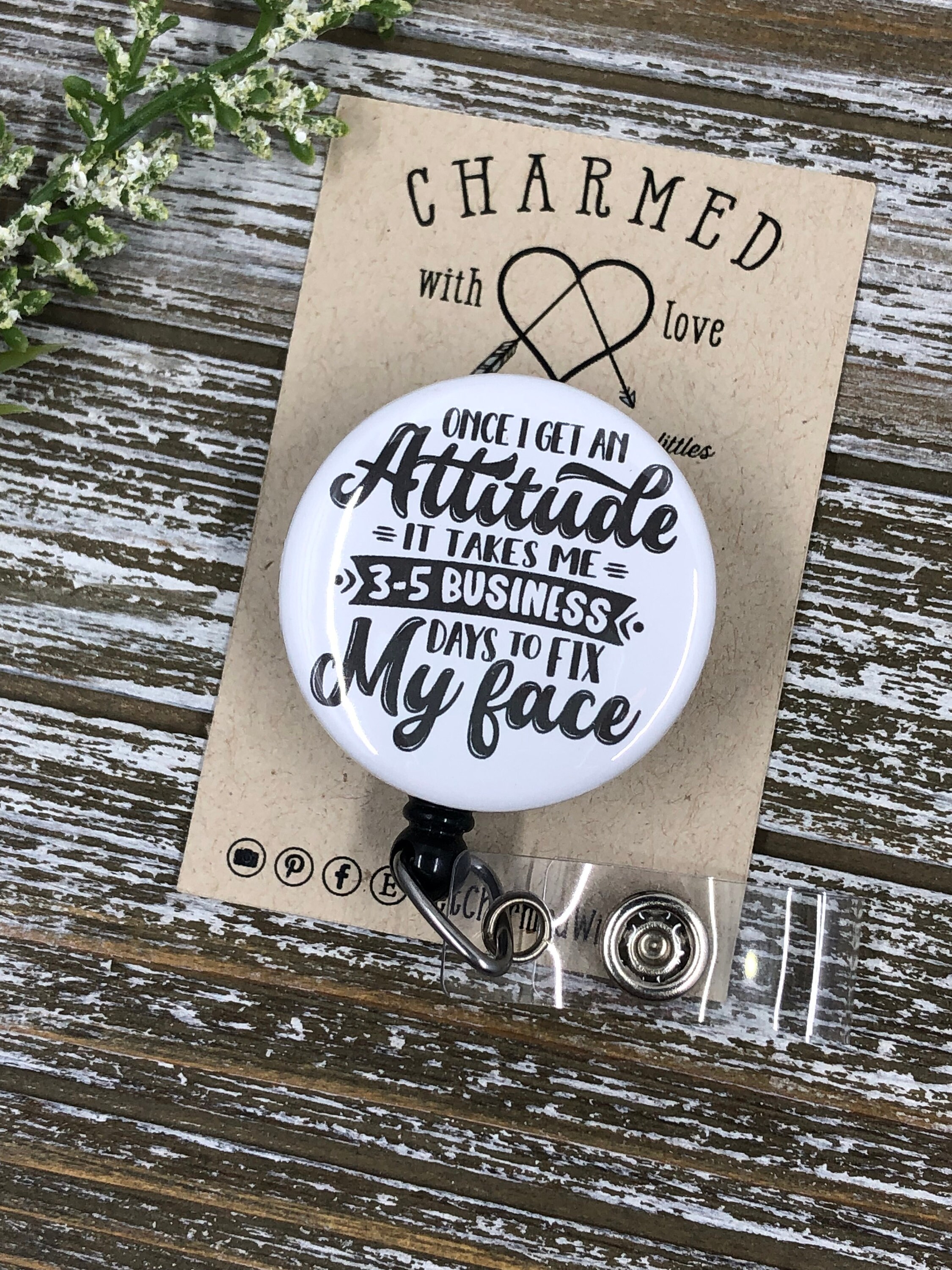 Badge Reel Nurse/fun Badge Reels/sarcastic Badge Reel - Etsy