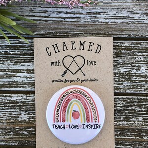 Teach/love/inspire/teacher Badge Holder/gifts for Teacher/teacher ...