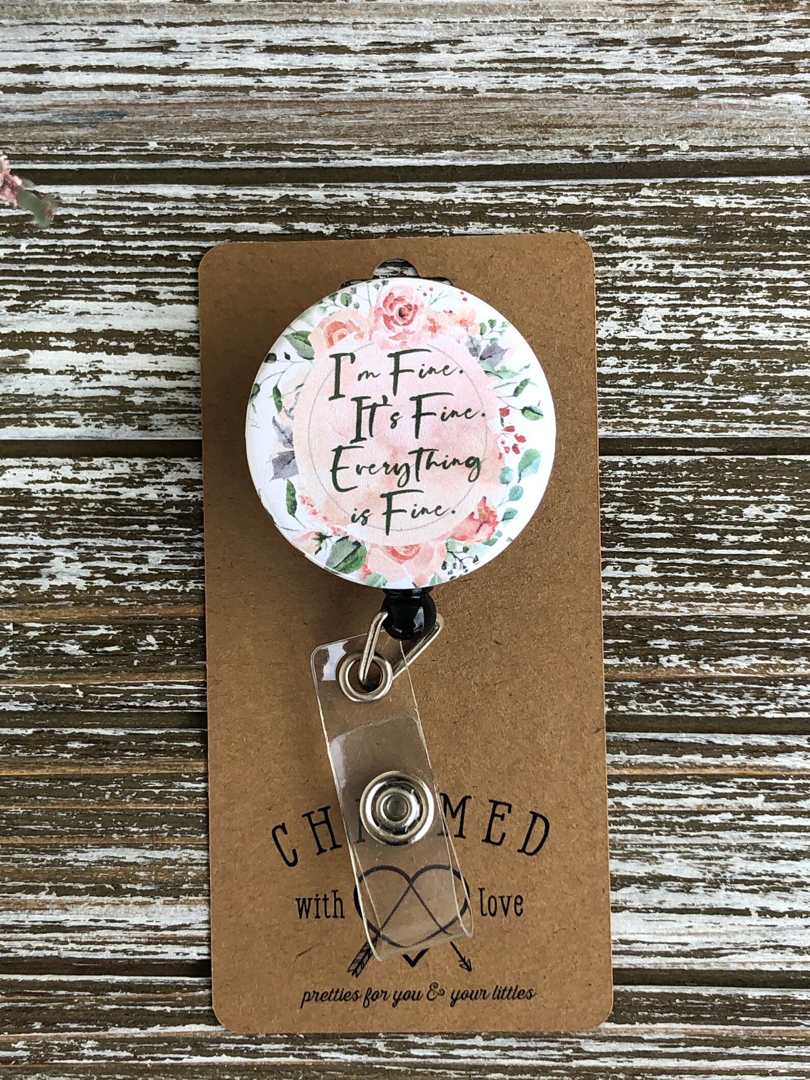 I'm Fine It's Fine Everything is Fine Badge | Etsy