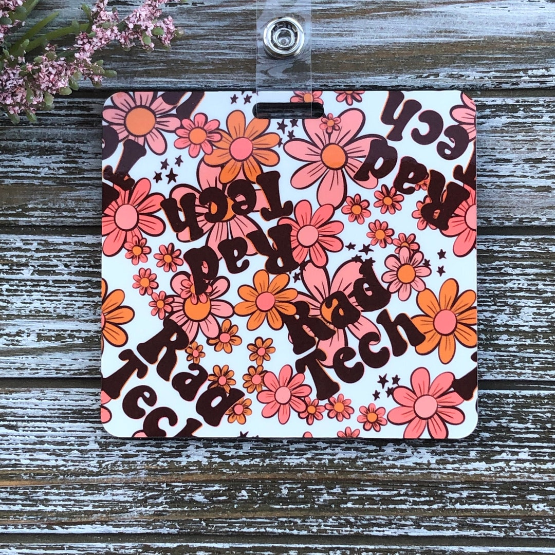 Badge Buddy/rad Tech/cute Badge Buddy/retro Badge Buddy - Etsy